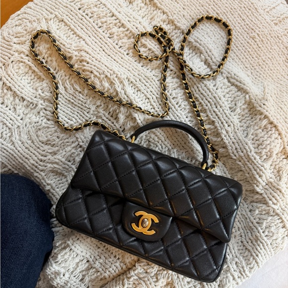 CHANEL | Bags | Chanel Mini Top Handle Rectangular Flap Bag | Poshmark